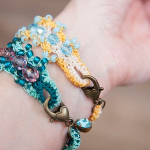 Crochet Jewelry Tutorial, Bead Jewelry Design , DIY Jewelry, Crochet ...