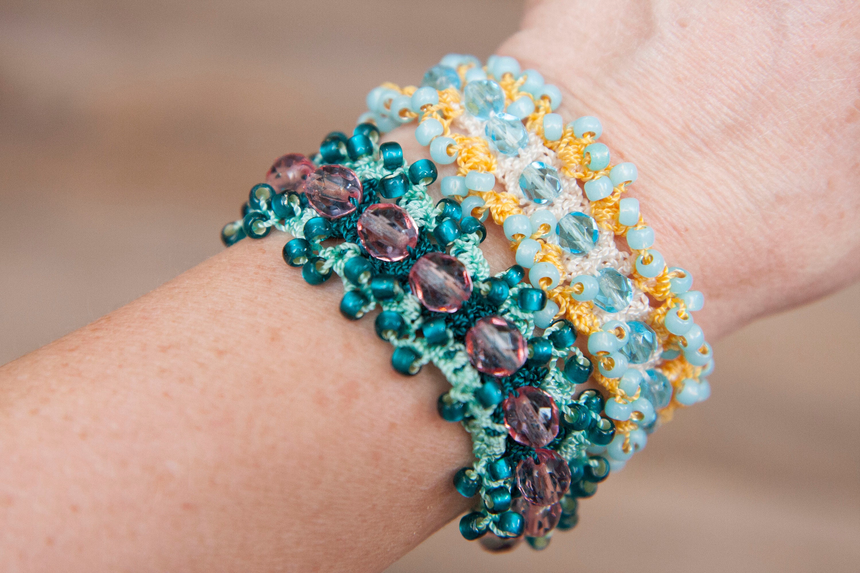 Crochet Jewelry Tutorial, Bead Jewelry Design , DIY Jewelry, Crochet ...