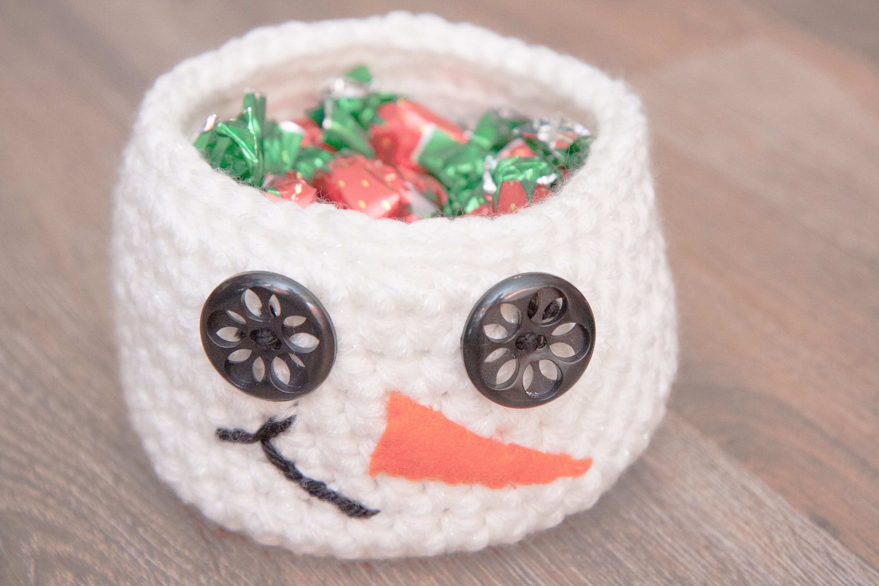 Crochet Pattern, PDF, Crochet Snowman Pattern, Candy Container ...