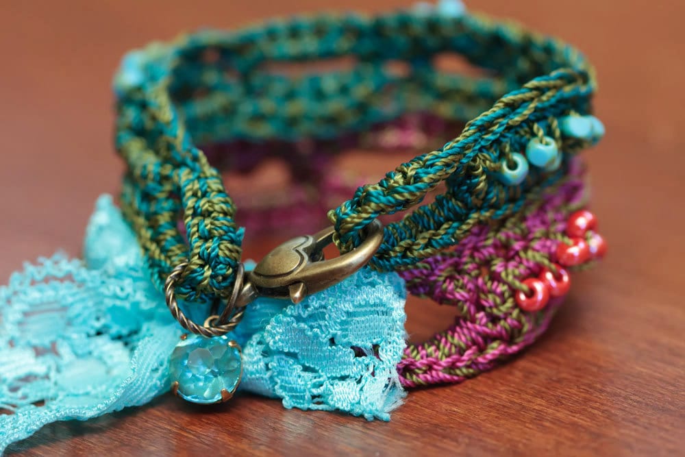 Crochet Bracelet Pattern Beaded Bracelet Jewelry Tutorial - Etsy