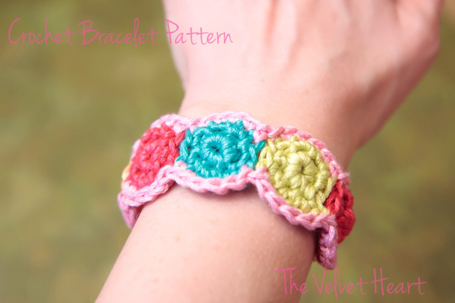 DIY Crochet Pattern, Crochet Jewelry Tutorial, Crochet Bracelet Pattern ...