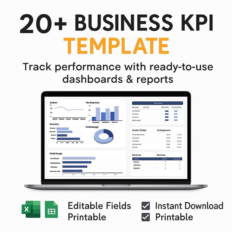 20+ Business KPI Templates Excel | Performance Metrics Dashboard and ...