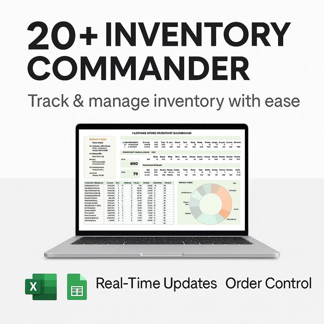 20+ Inventory Commander Template Bundle | Stock Tracker & Inventory ...