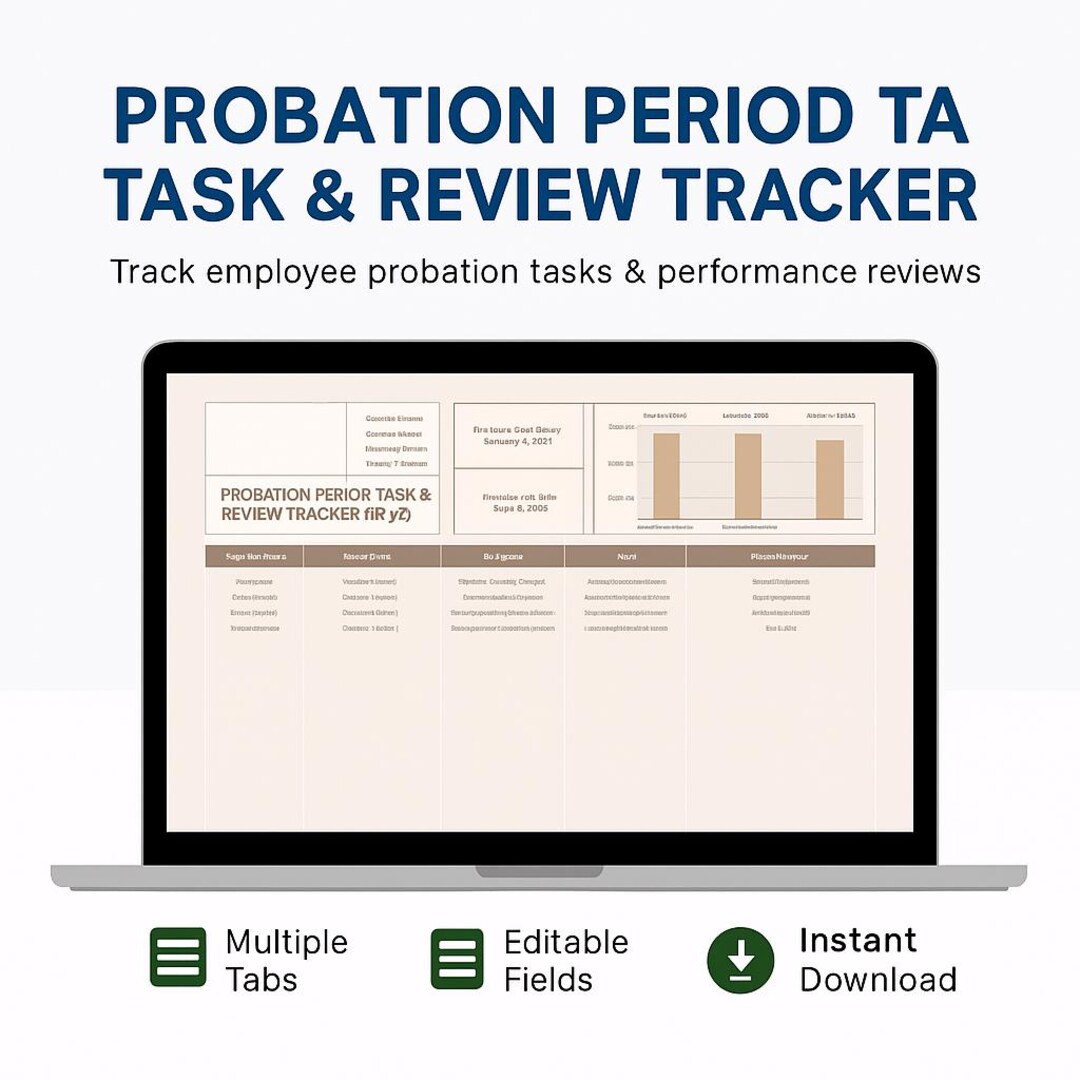 Probation Period Task Review Tracker | Employee Performance Evaluation ...