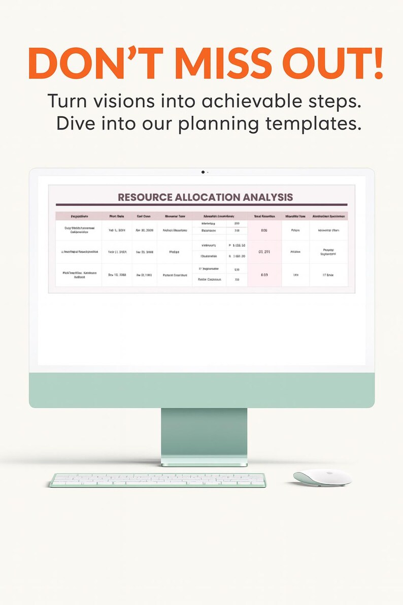 Resource Allocation Analysis Excel Template | Team Capacity Planner ...