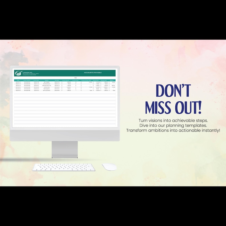 Accounts Payable Template Excel Google Sheets – AP Ledger, Invoice ...