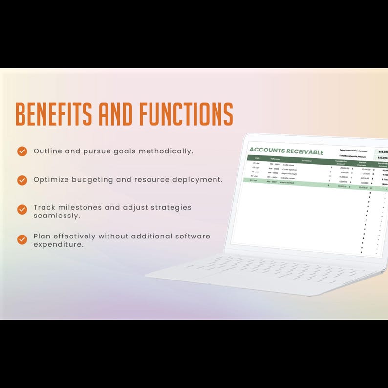 Accounts Receivable Template Excel Google Sheets – AR Ledger, Invoice ...