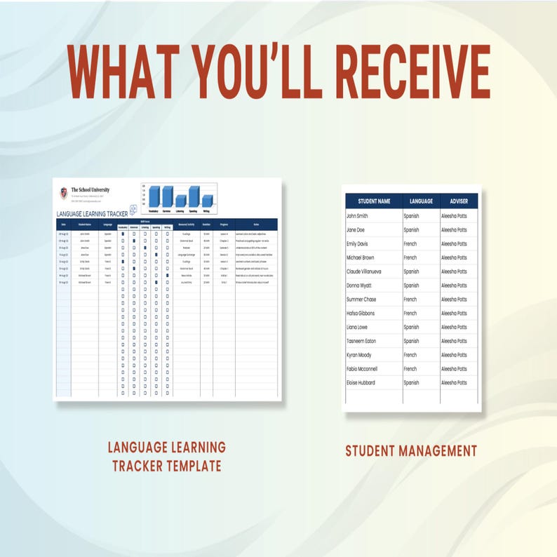 Language Learning Tracker Template Excel & Google Sheets • Language ...