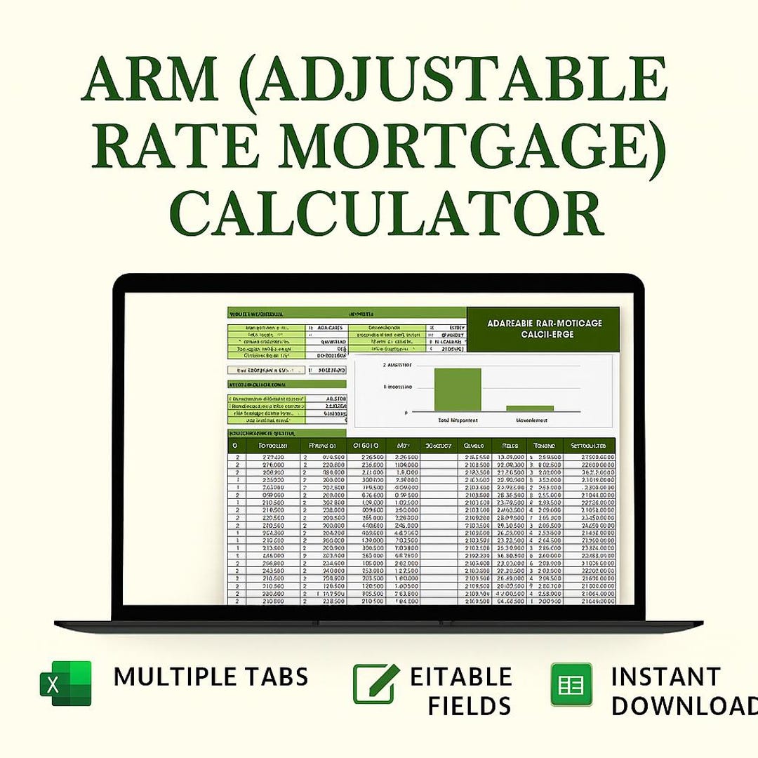 ARM Calculator Spreadsheet – Adjustable Rate Mortgage Calculator Excel ...