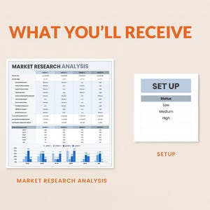 Market Research Analysis Template Excel & Google Sheets | Competitive ...