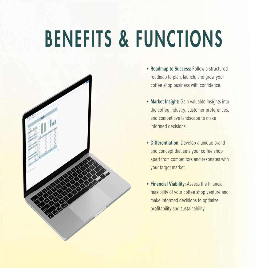 Coffee Shop Business Plan Template Excel & Google Sheets | Café Startup ...