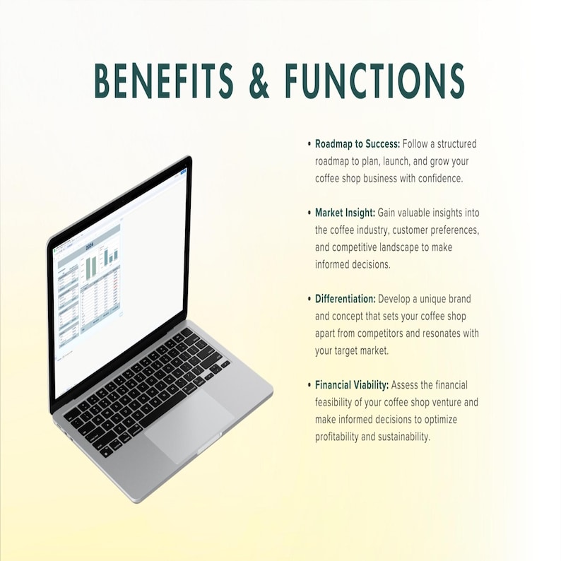 Coffee Shop Business Plan Template Excel & Google Sheets | Café Startup ...