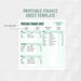 Printable Finance Sheet Template – Excel & Google Sheets Financial ...
