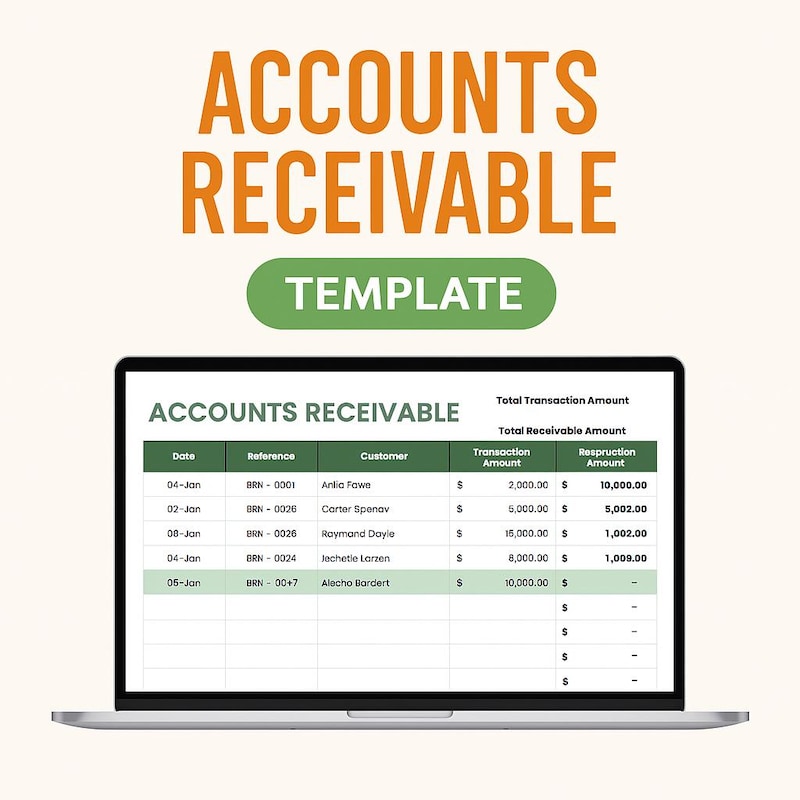 Accounts receivable report tracker excel - Etsy.de