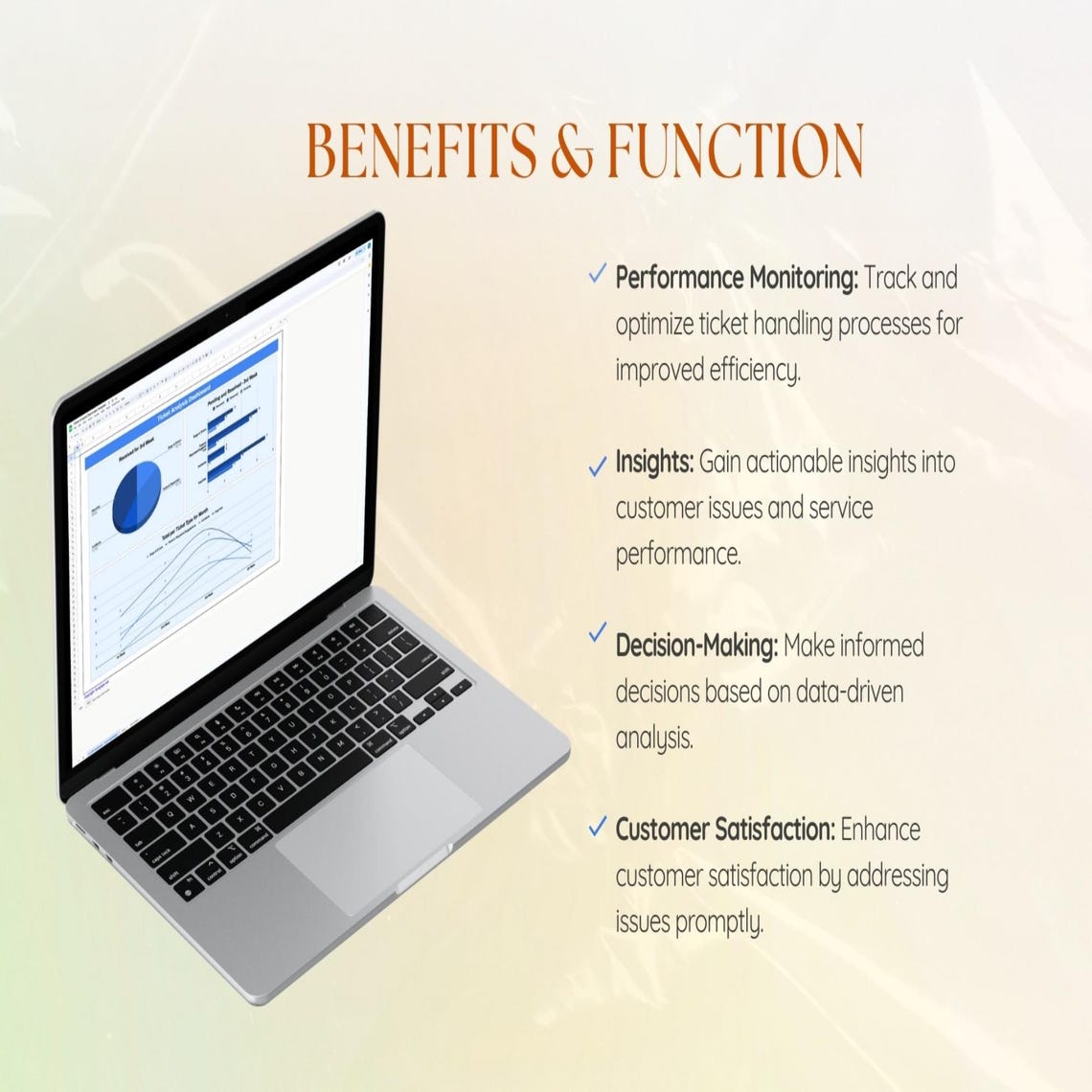 Ticket Analysis Dashboard Template Excel Google Sheets – Support Ticket ...
