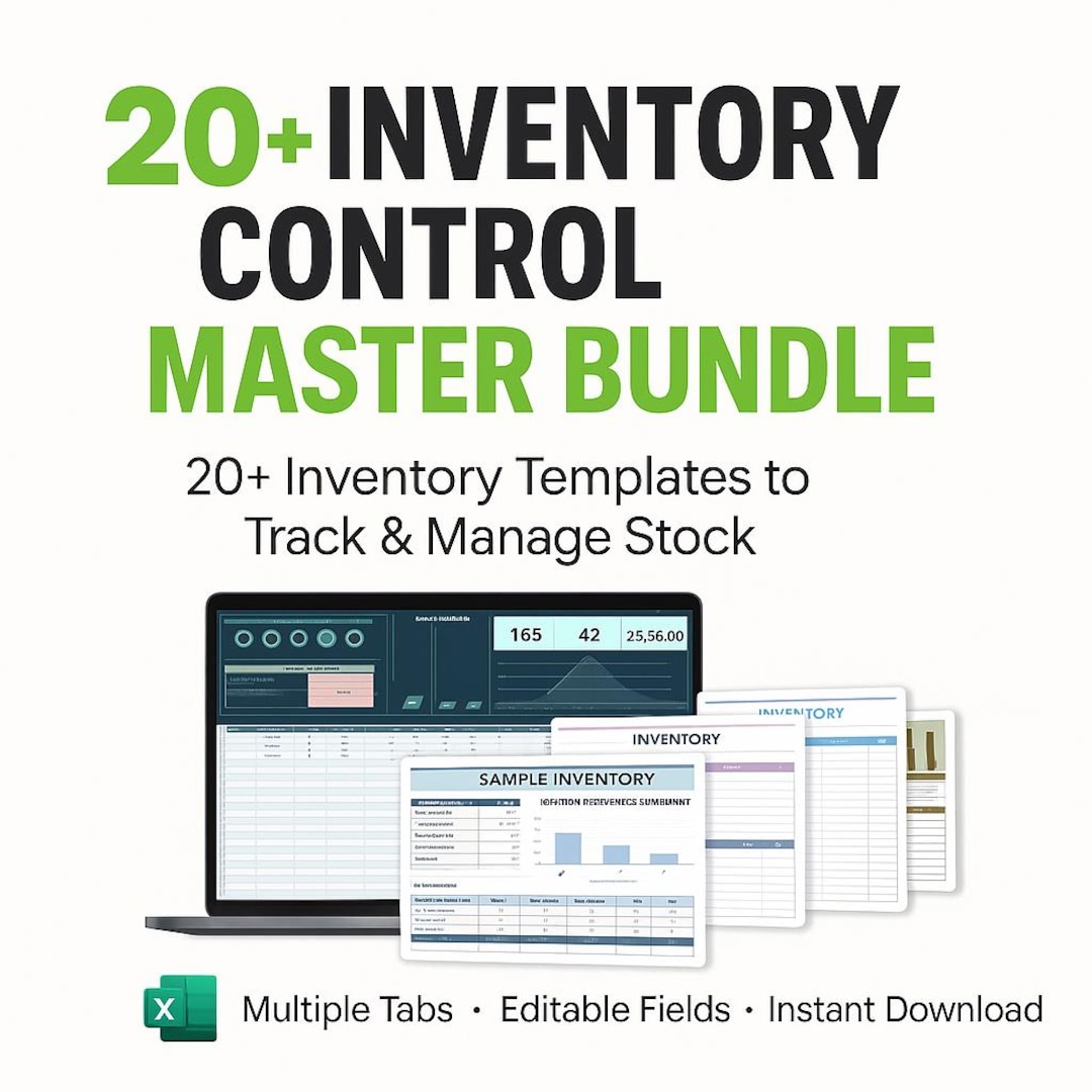 20+ Inventory Control Master Bundle | Excel & Google Sheets Templates ...