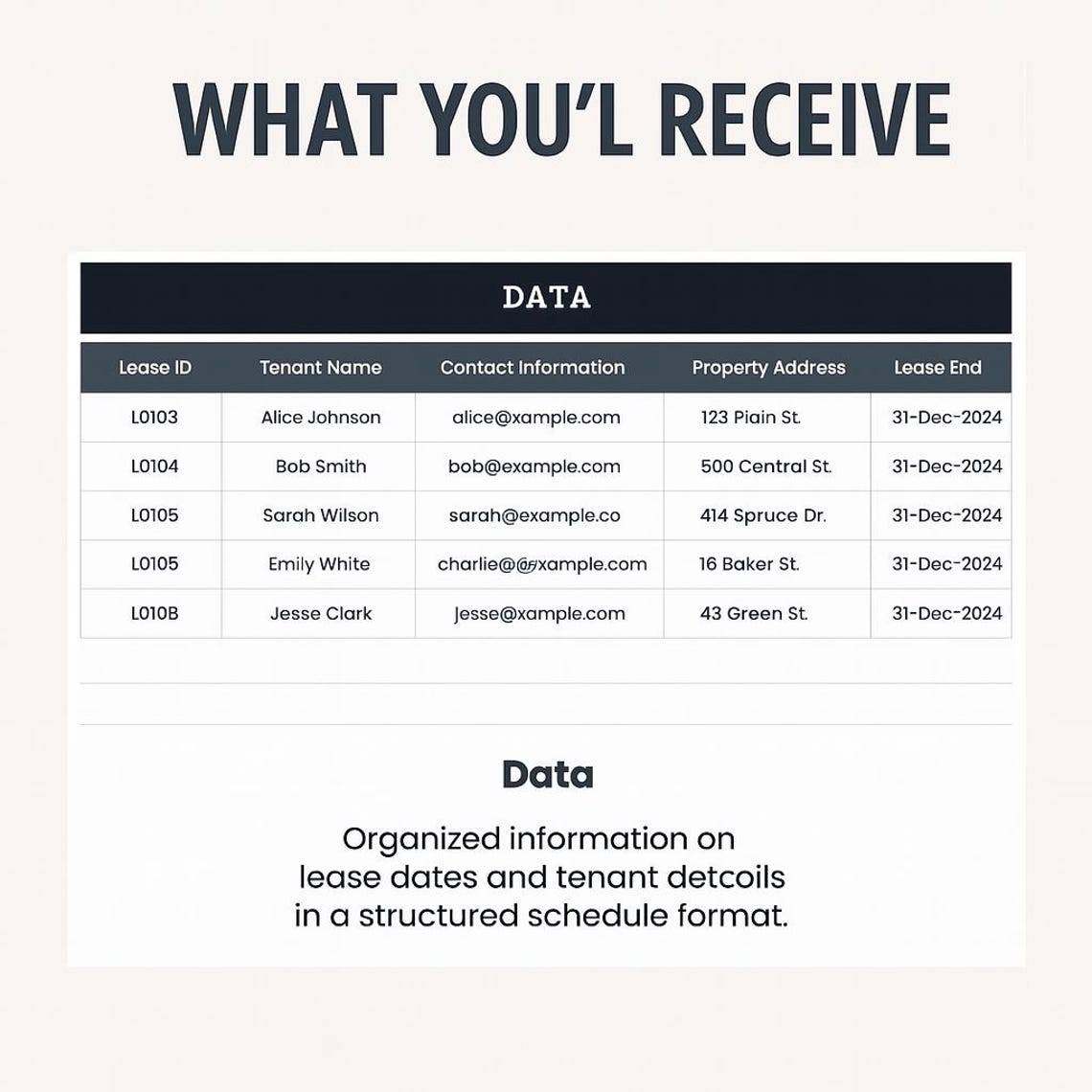Tenancy Schedule Excel Template – Rental Tracker, Lease Calendar ...