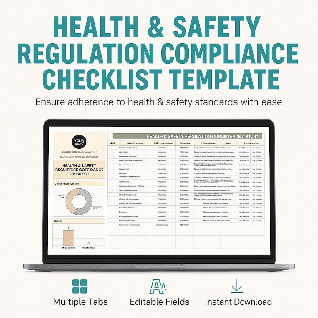 Health & Safety Regulation Compliance Checklist Template | Workplace ...