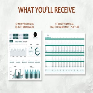 Startup Financial Health Dashboard Template Excel Google Sheets – Cash ...