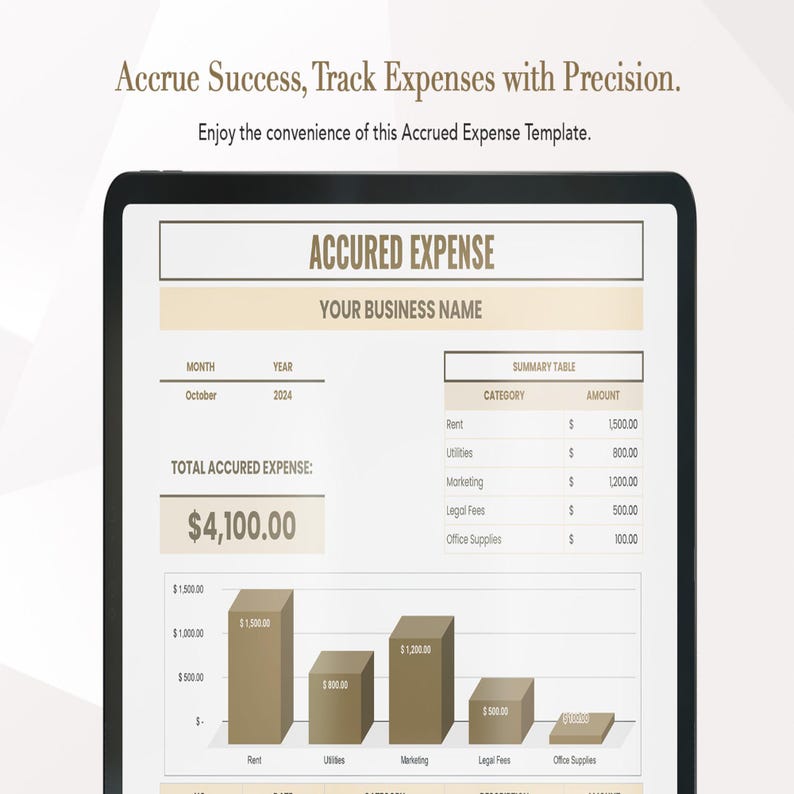 Accrued Expense Tracker Excel Google Sheets Template – Business Accrual ...