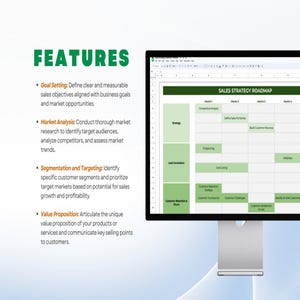 Sales Strategy Roadmap Template – Excel & Google Sheets Sales Plan ...
