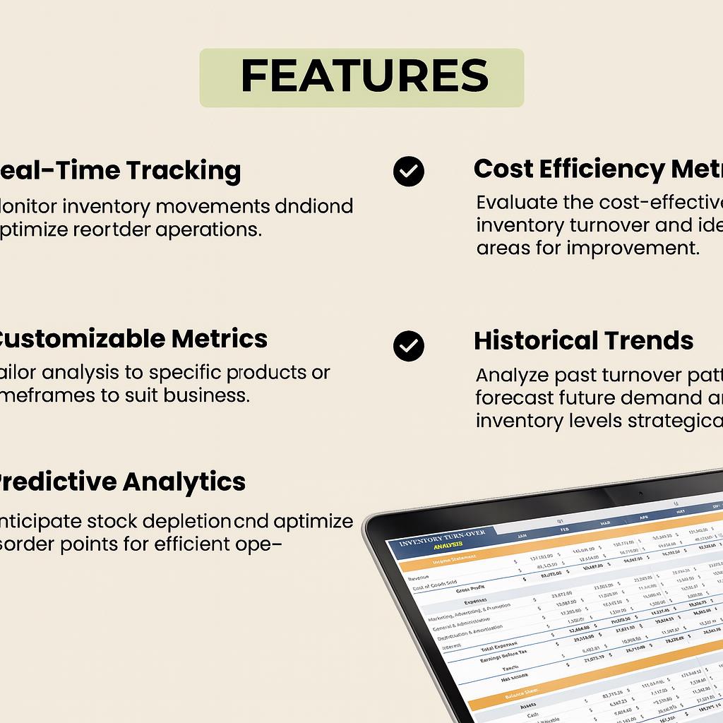 Inventory Turnover Analysis Template Excel & Google Sheets | Product ...