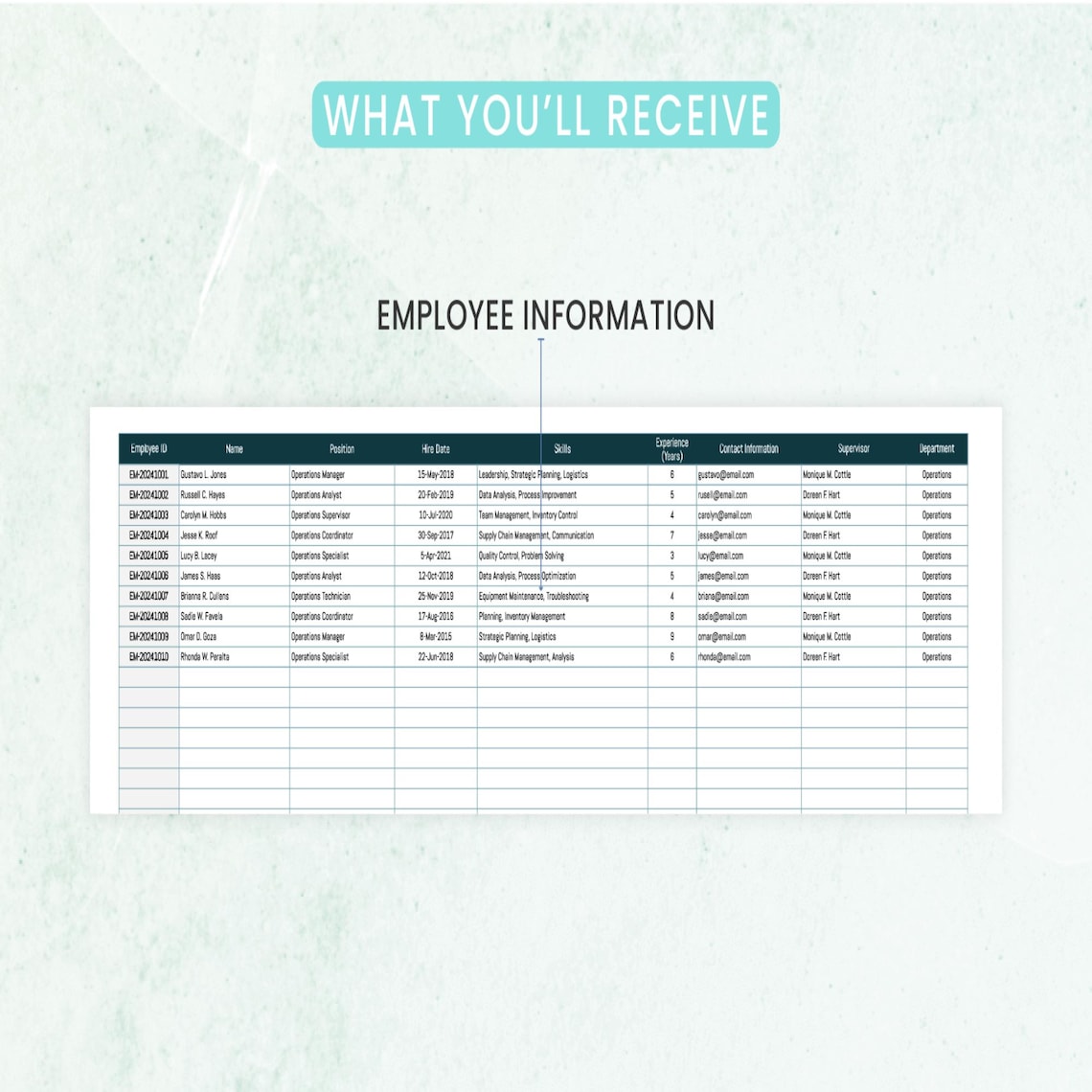 Operations Employee Recognition Tracker Template • Excel and Google ...