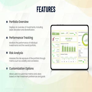Financial Investment Portfolio Dashboard Template | Stocks, Assets ...