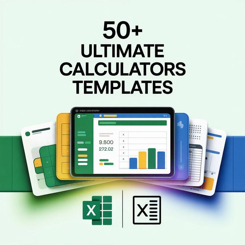 50+ Ultimate Calculators Template Bundle | Financial, Business, Loan ...