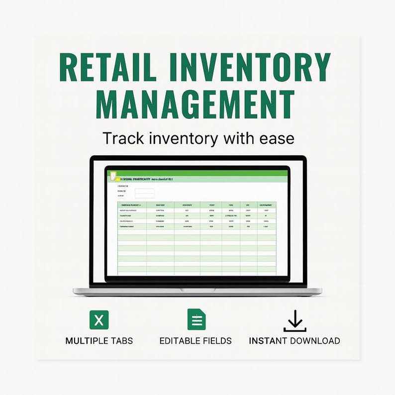 Retail Inventory Management Template | Excel & Google Sheets Stock ...