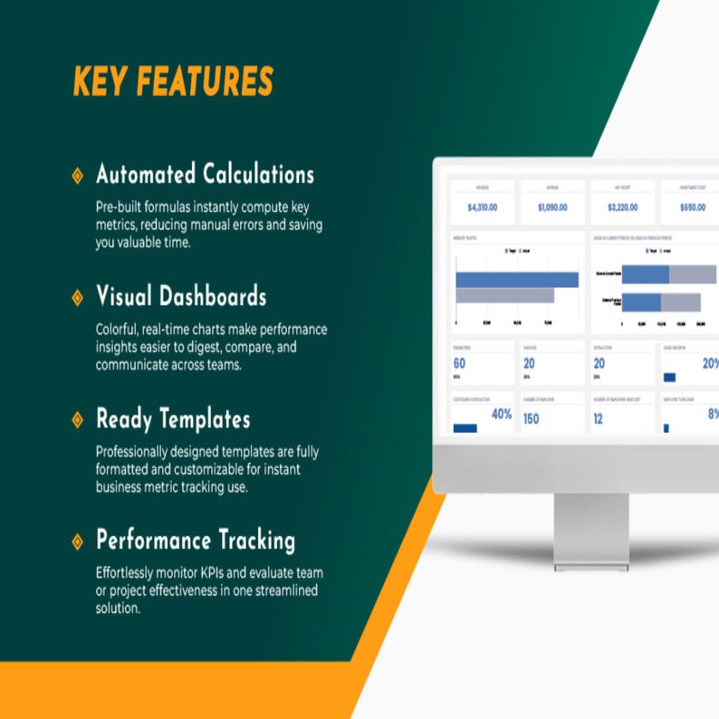 20+ Business KPI Templates Excel | Performance Metrics Dashboard and ...