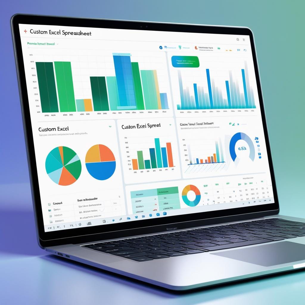Custom Spreadsheet Google Sheets & Excel | Made to Order Template ...