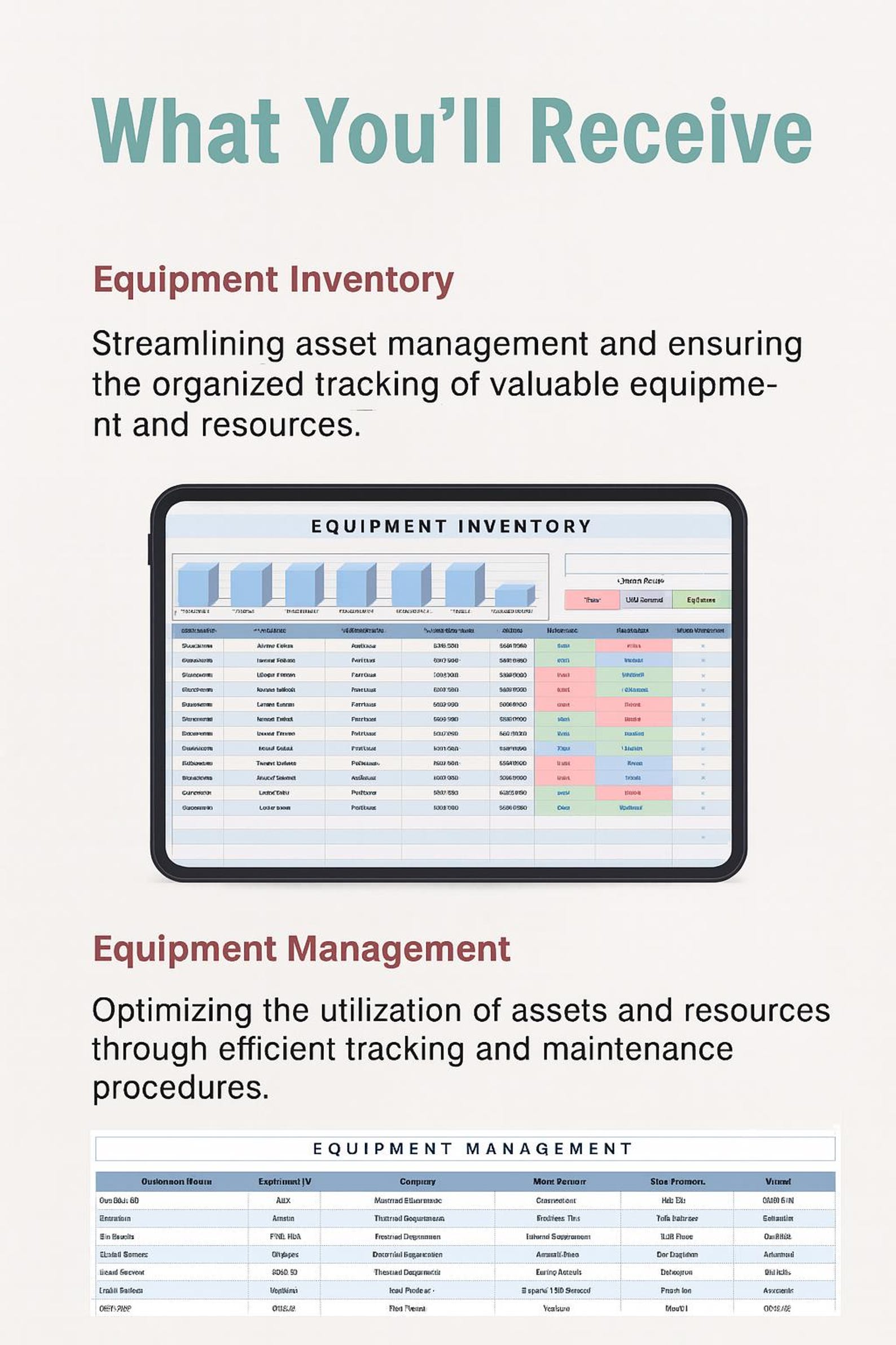 Equipment Inventory Template | Excel & Google Sheets Asset Tracker ...