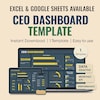 CEO Executive Dashboard - Excel Template | Financial Dashboard ...