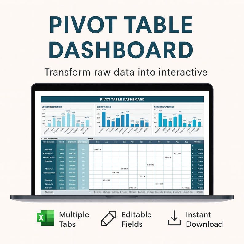 Pivot Dashboard Template Excel Google Sheets – Pivot Table Dashboard ...
