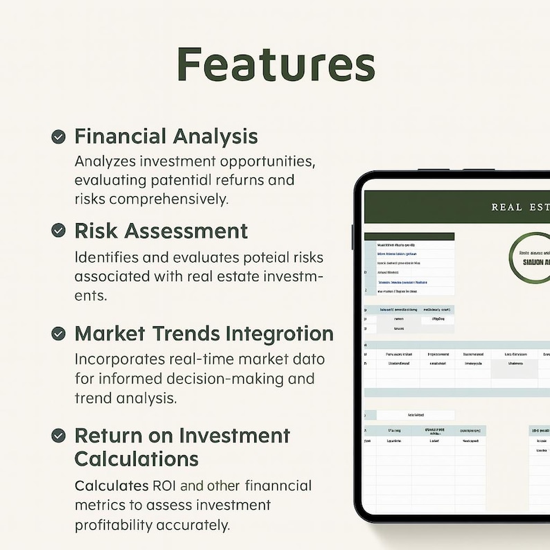Real Estate Investing Template Excel & Google Sheets | Rental Property ...