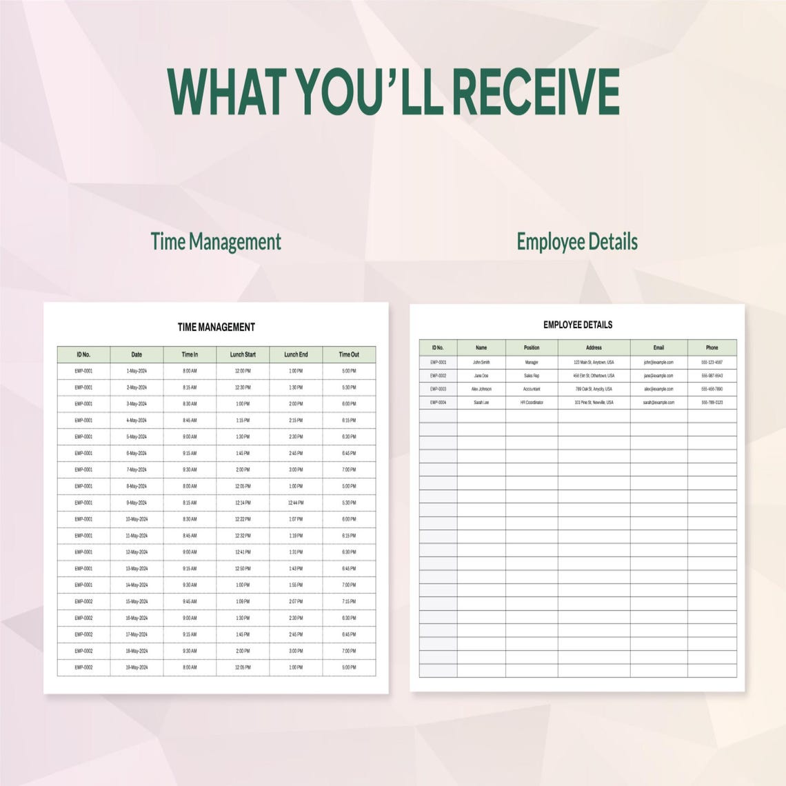 Finance Employee Timesheet Tracker Excel – Timesheet Management ...