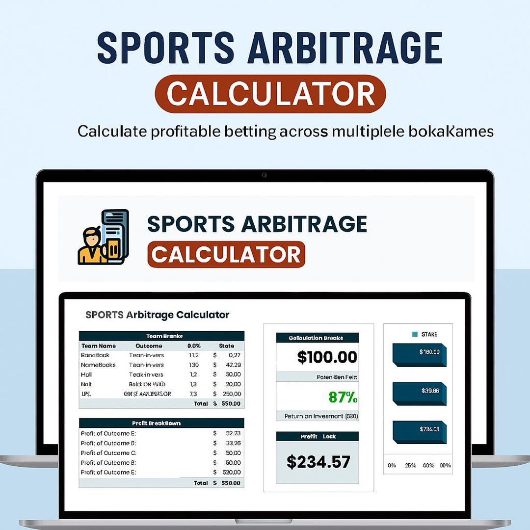 Sports Arbitrage Calculator Template – Excel & Google Sheets Arbitrage ...