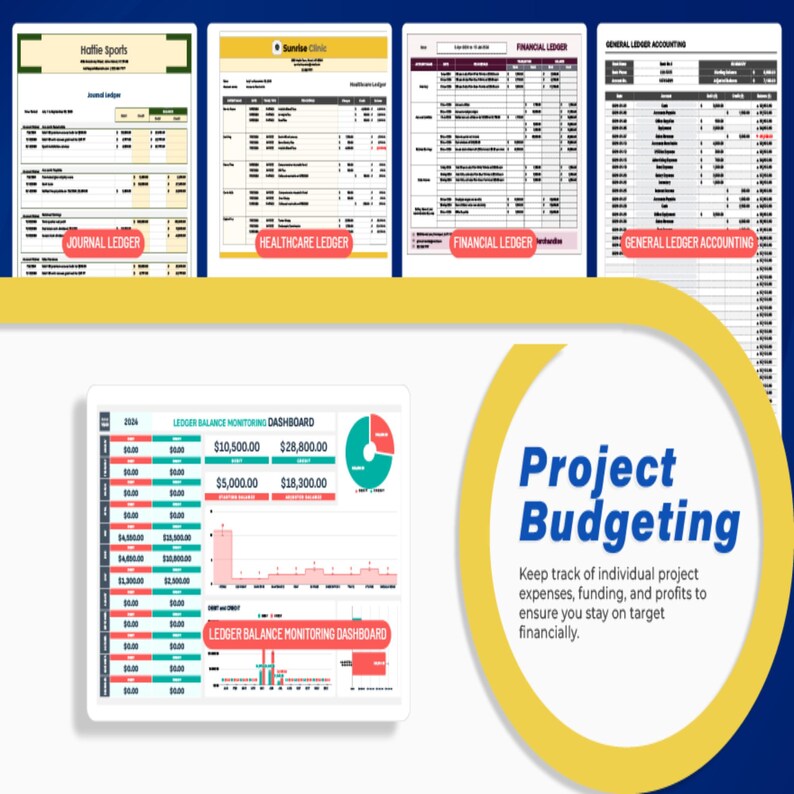 20+ Printable Ledger Book Template Bundle | Editable PDF, Excel ...