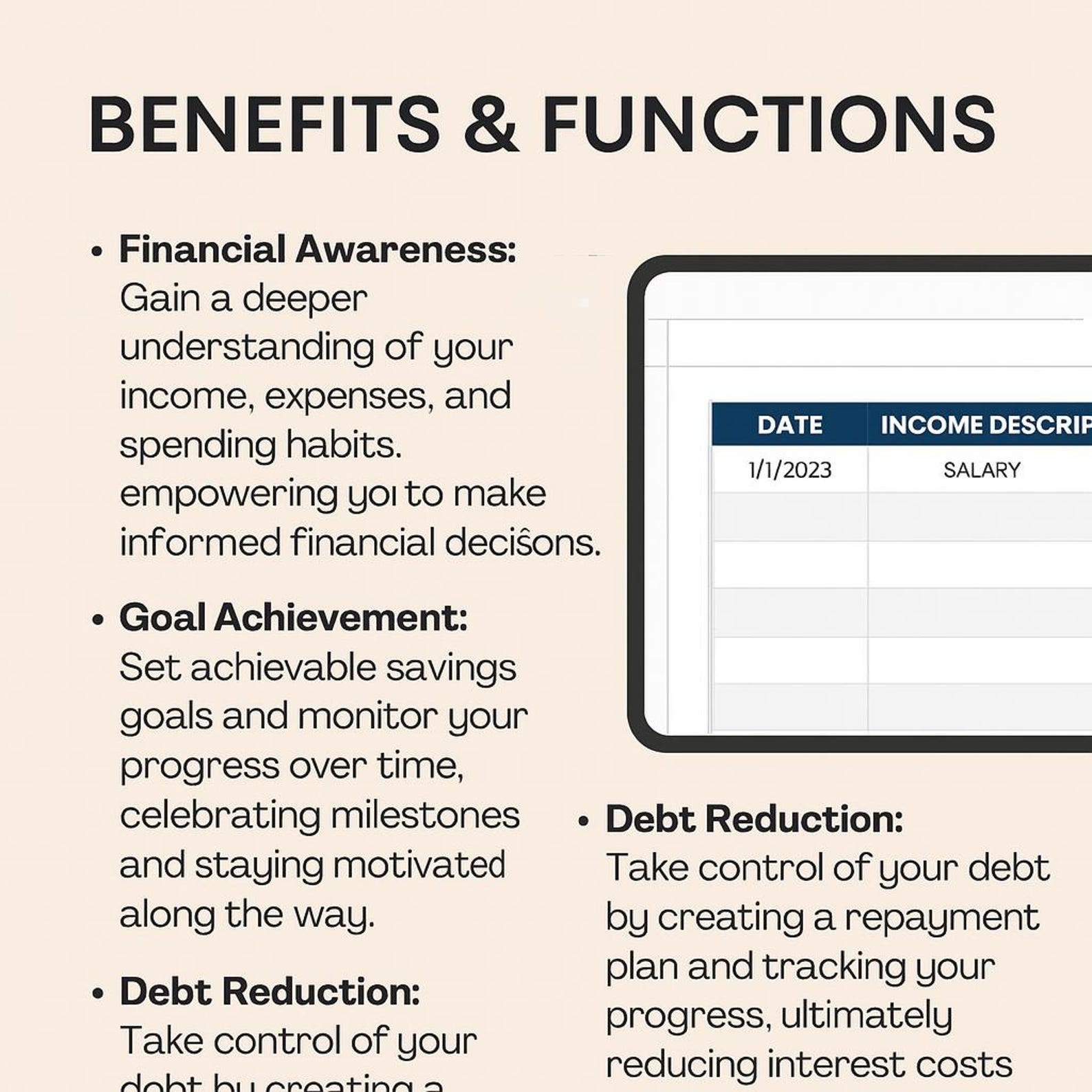 Printable Budget Planner Template | Monthly Income & Expense Tracker ...