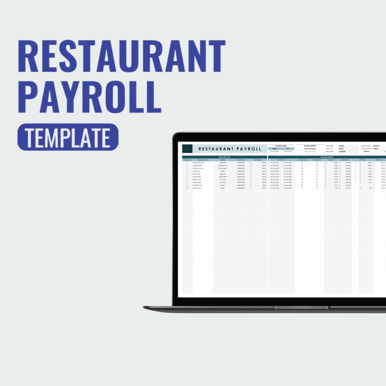Restaurant Management Excel Bundle | Staff Schedule, Inventory, Sales ...