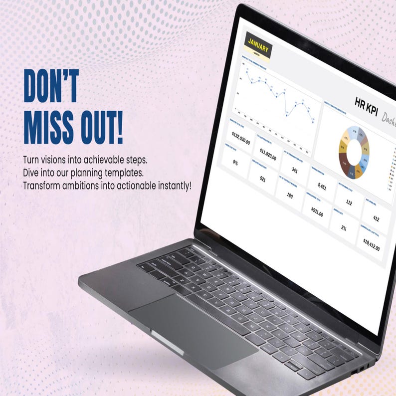 HR KPI Dashboard Template Excel Google Sheets – Core HR Metrics ...
