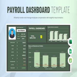 Payroll Dashboard Template Excel Google Sheets – Payroll Tracker ...
