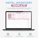 Hotel Inventory Template Excel & Google Sheets | Room Supplies, Linen ...