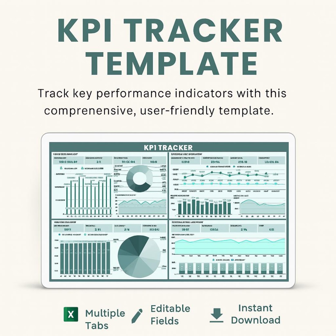 KPI Tracker Template Excel & Google Sheets | Performance Tracking ...