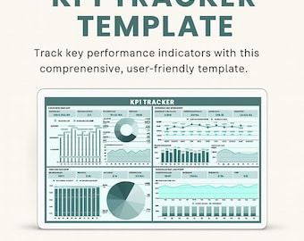 KPI Performance Template Excel & Google Sheets | Business Metrics Dashboard | Team KPI Tracker ...