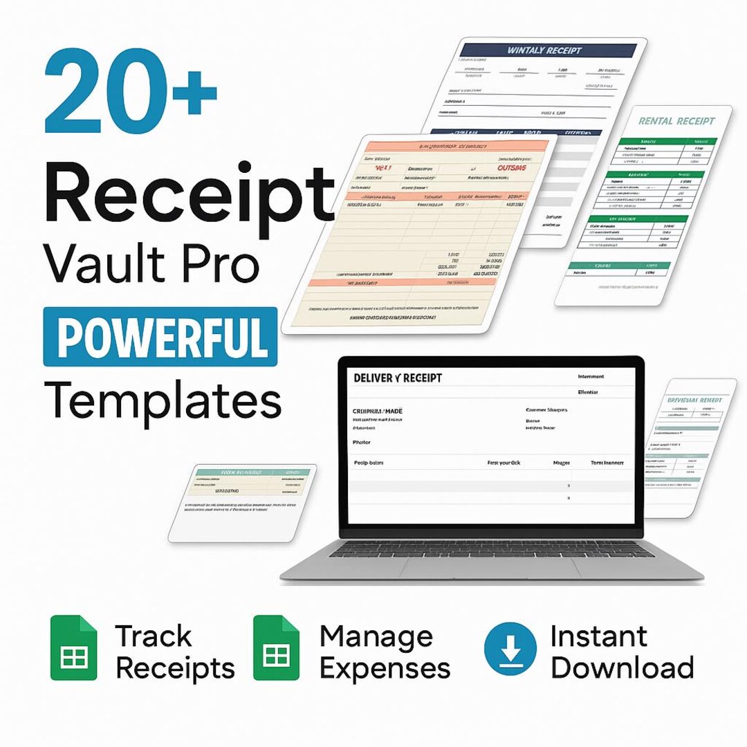 20+ Receipt Vault Pro Templates Excel | Expense Tracking and Digital ...