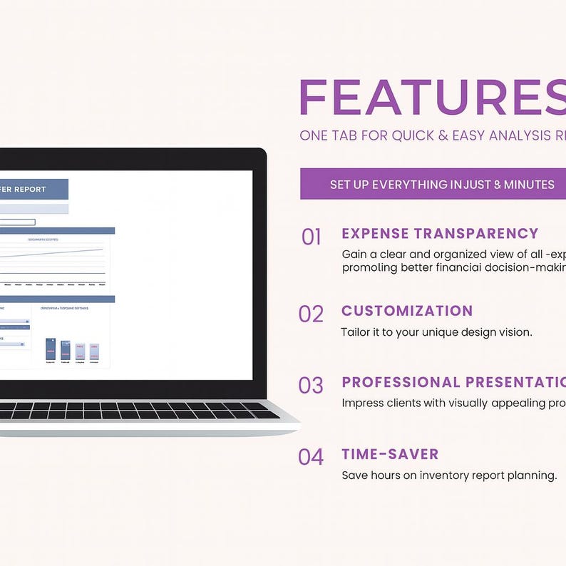 Analysis Report Template Excel & Google Sheets | Business Data Summary ...