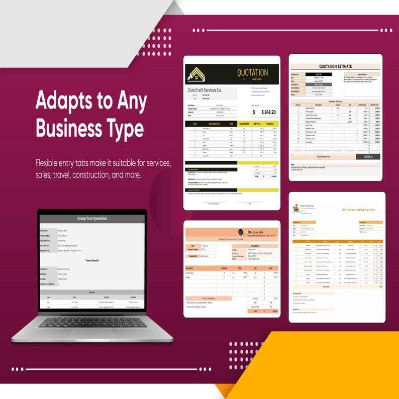 30+ Business Quotation Template Bundle | Editable Estimate & Quote ...