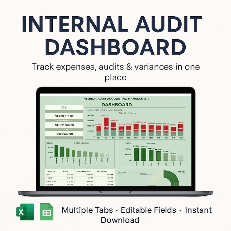 Internal Audit Accounting Management Dashboard Template – Excel ...